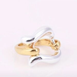 Jewelry | New Twotoned Gold And Silver 4 Piece Jewelry Set | Poshmark